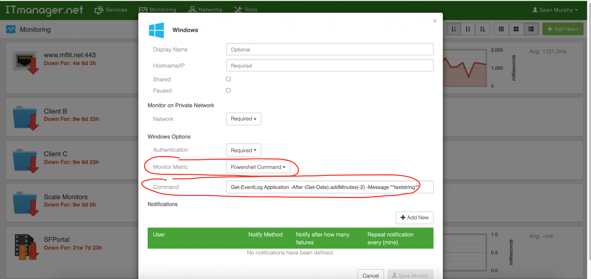 Setting up a Monitor Using a PowerShell Command - ITmanager.net